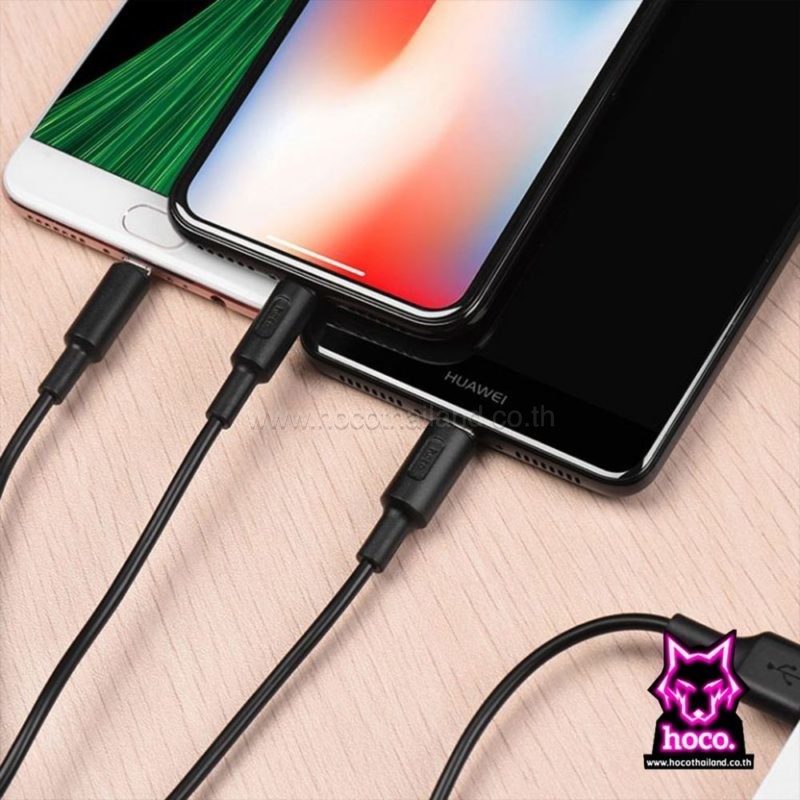 สายชาร์จ 3in1 X25(Black)1M-Cable Hoco – HOCO Thailand