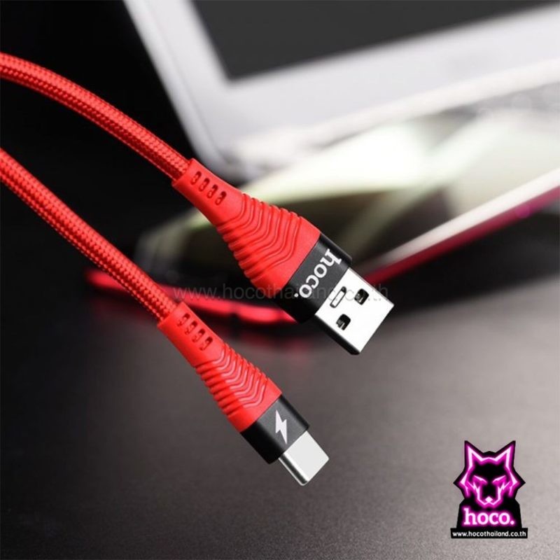 สายชาร์จ Type C 5A U53(Red)1.2M-Cable Hoco – HOCO Thailand