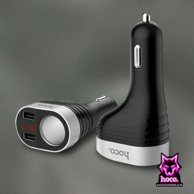 ที่ชาร์จในรถ Z29(Black)-Car Charger Hoco – HOCO Thailand