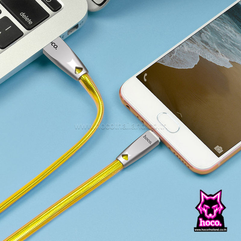 สายชาร์จ Micro U9(Gold)1.2M-Cable Hoco – HOCO Thailand