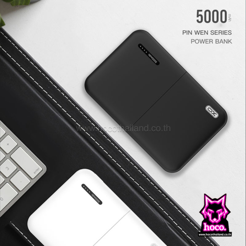 Power Bank PB80(Black) 5000mAh-พาวเวอร์แบงค์ XO – HOCO Thailand
