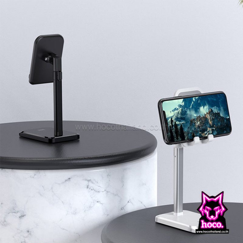 ที่จับมือถือ แบบตั้งโต๊ะ Stand PH27(White)-Hoco – HOCO Thailand