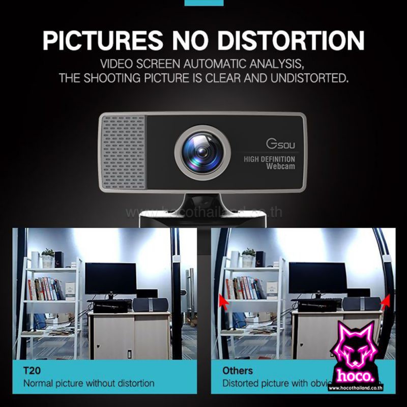 กล้อง Web Cam GSOU T20 720P – OKER – HOCO Thailand