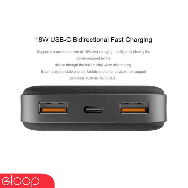 Power Bank PD&Wireless Charge EW40(Black) 20000mAh-พาวเวอร์แบงค์ Eloop ...