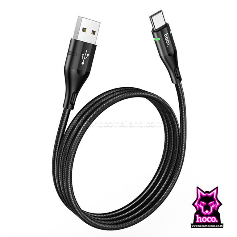 สายชาร์จ Type C U93(Black)1.2M-Cable Hoco – HOCO Thailand