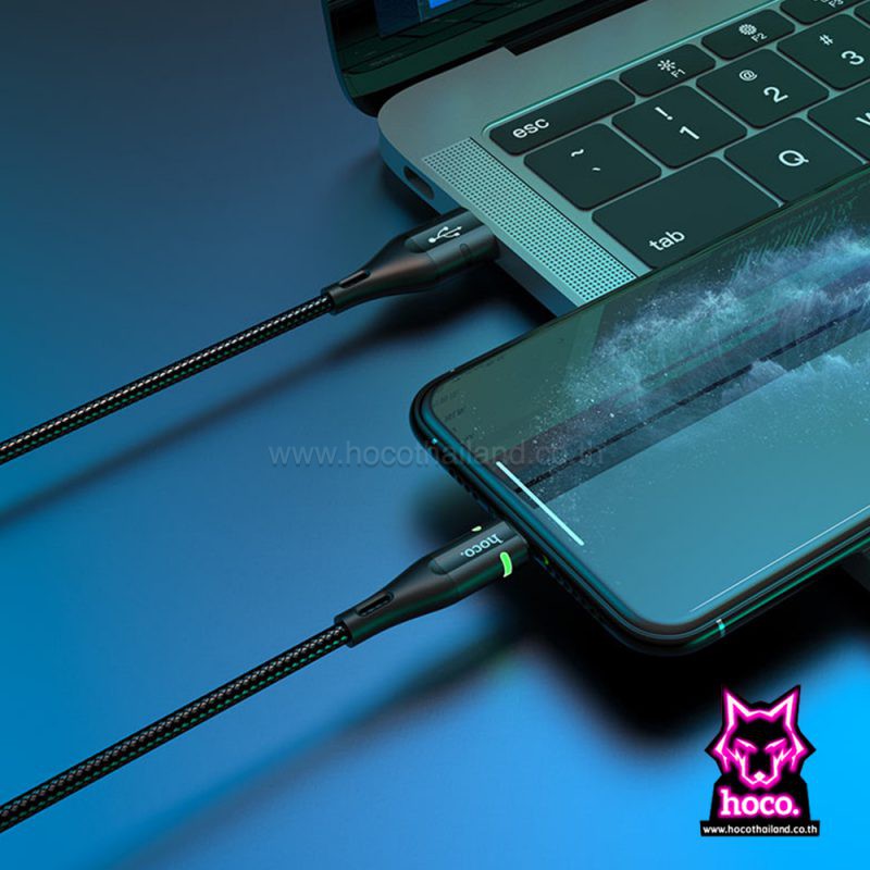 สายชาร์จ ไอโฟน U93(Black)1.2M-Cable Lightning Hoco – HOCO Thailand