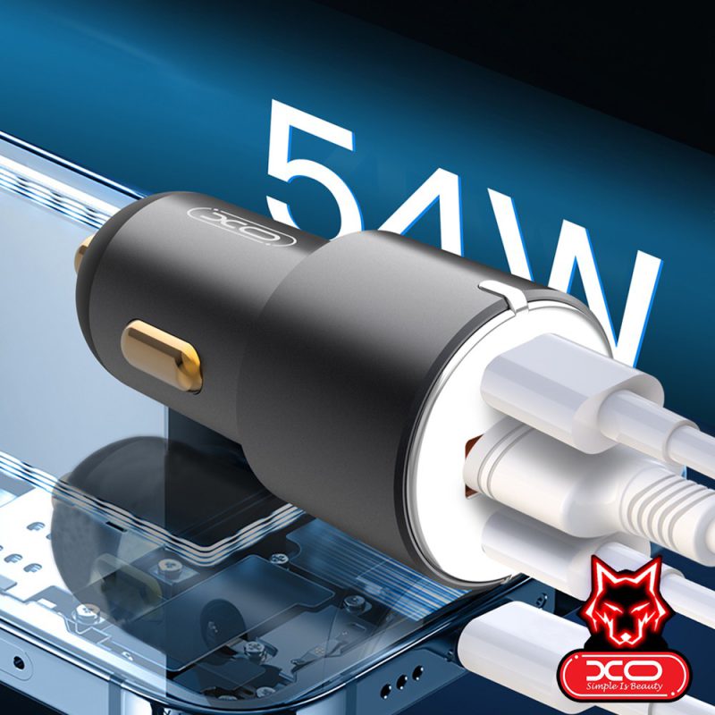 ที่ชาร์จในรถ CC45(Black)PD&QC3.0 60W-Car Charger XO – HOCO Thailand