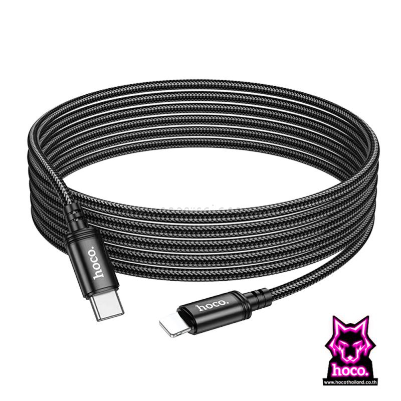 สายชาร์จ Type C to Lightning X91(Black)3M-Cable Hoco – HOCO Thailand