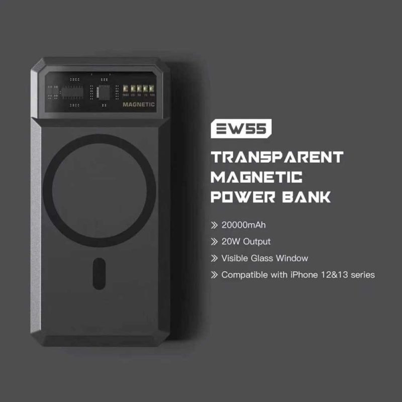 Power Bank PD20W&MagSafe EW55(Gray) 20000mAh-พาวเวอร์แบงค์ Eloop – HOCO ...